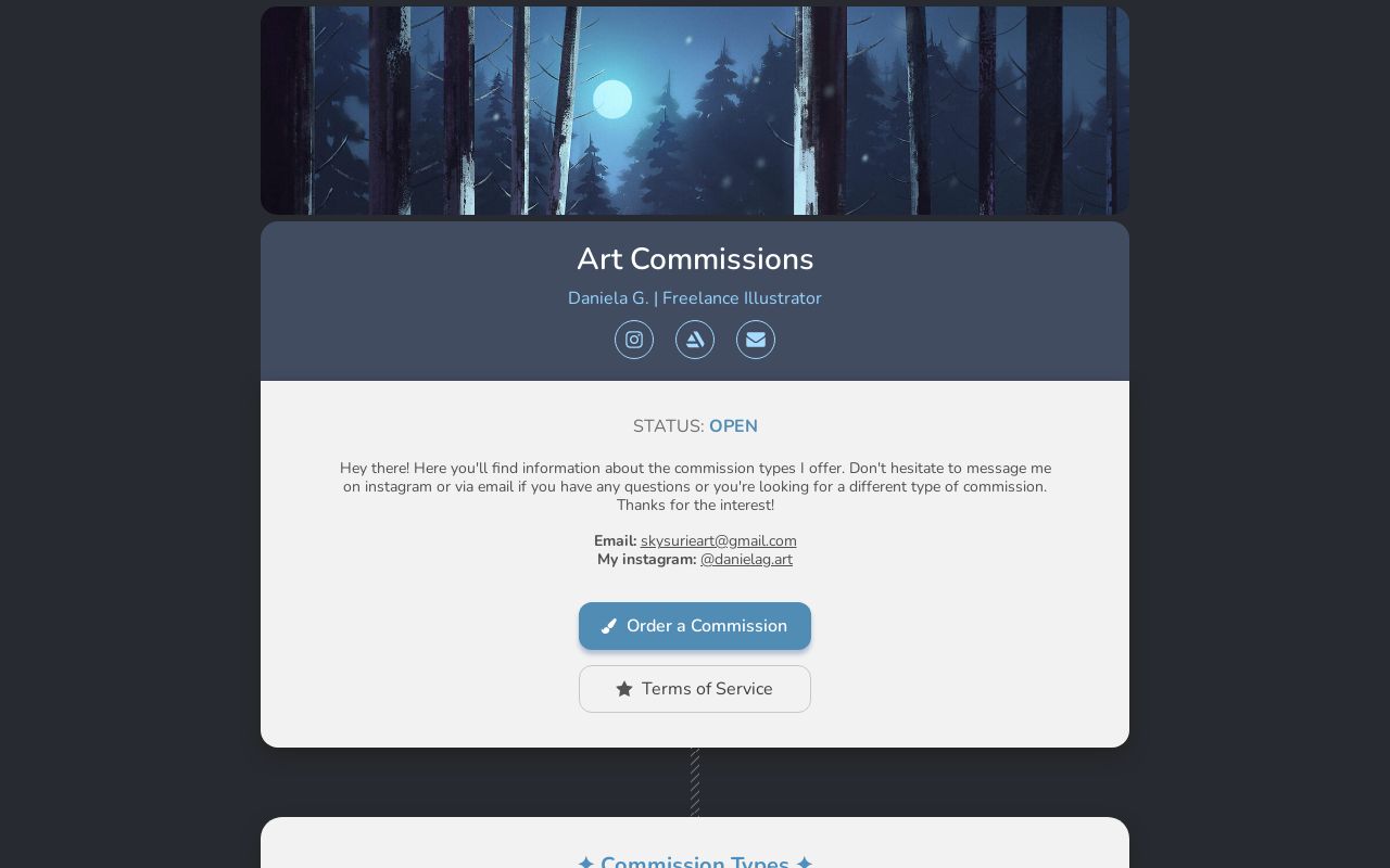 Daniela G. Art | Commissions